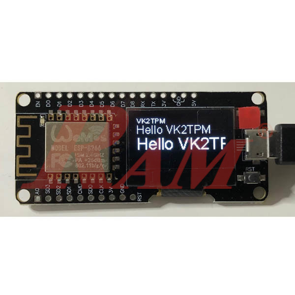 Nodemcu With 0 96 Oled Based On Esp8266 Ram Electronics Website